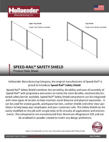 Speed-Rail Safety Shield | Hollaender Mfg Co
